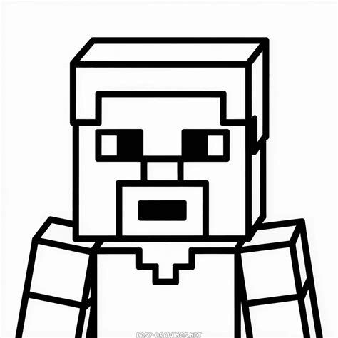 Minecraft Face Easy Drawing Easy Drawings