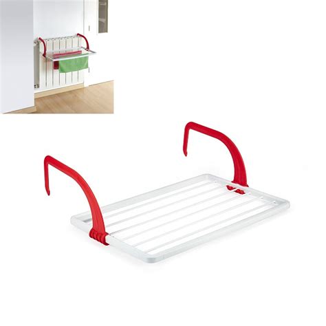 Buy Plastific 6 Bar Radiator Clothes Hanger Laundry Drying Rack Rail