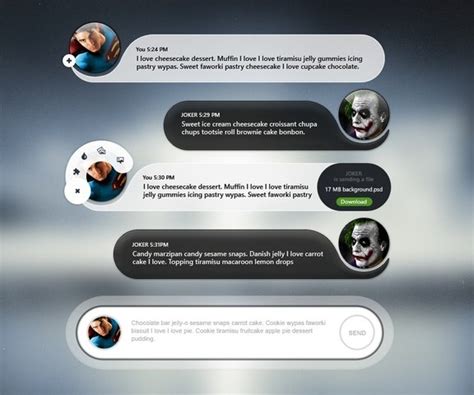 Free Messaging Chat App UI Nohat Cc