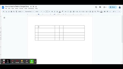 How To Insert Edit And Manage A Table In Google Docs Dr Haroon Rashid YouTube