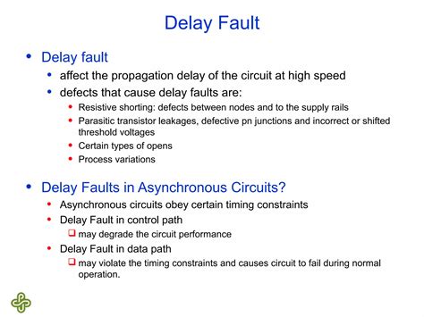 01 Transition Fault Detection Methods By Swetha Ppt