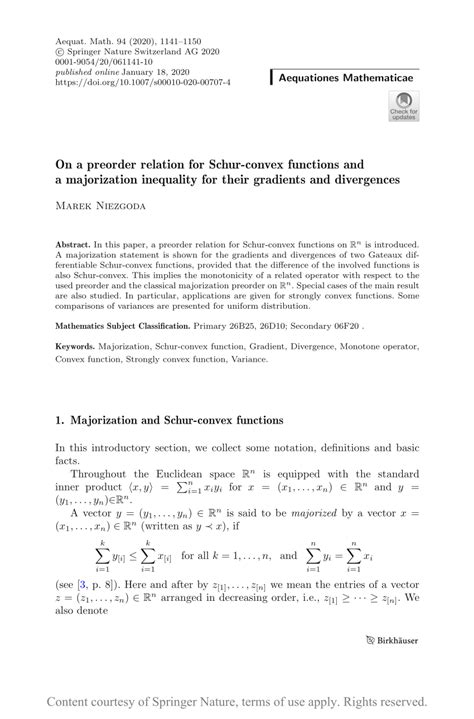 On A Preorder Relation For Schur Convex Functions And A Majorization