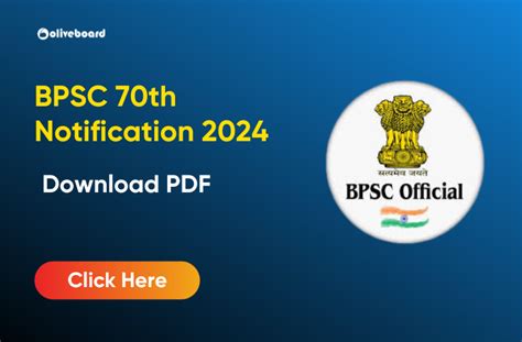 BPSC 70th Notification 2024, Apply Online and Download PDF