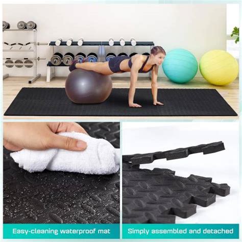 Yes4all Interlocking Exercise Foam Matsinterlocking Floor Mats For Gym Equipmenteva Interlocking