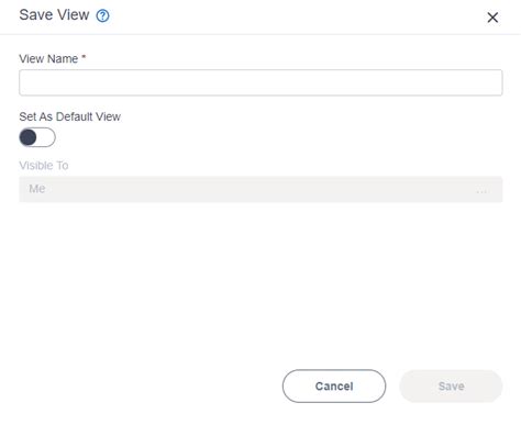 save view screen