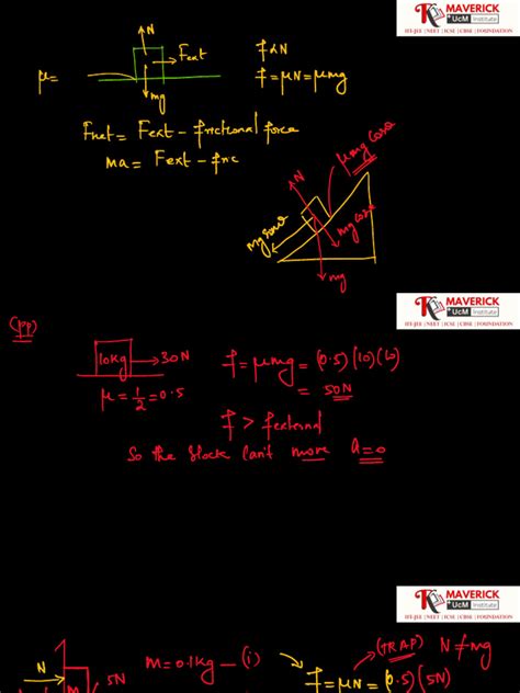 Two Blocks System Frictional Concept Pdf