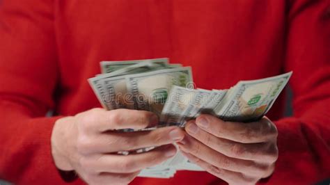 Man Counting Us Dollar Bills Close Up Stock Video Video Of Earnings Financial 367512121