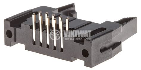 connector idc male 10 pins 2 54mm raster 2x5 90°