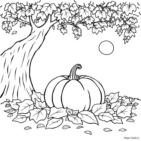 Fall Pumpkin Coloring Pages Printable