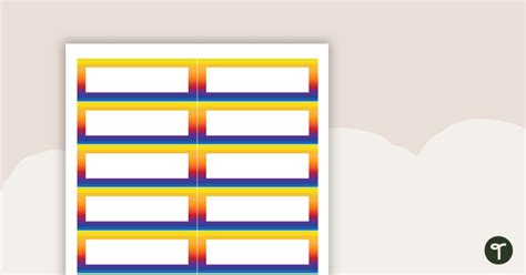 Rainbow Classroom Theme Pack Teach Starter