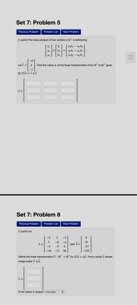 Solved Set 7 Problem 5 Previous Problem Problem List Next