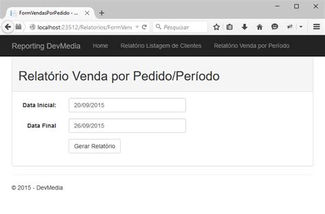 Como gerar Relatórios no ASP NET MVC DevMedia