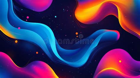 Colorful Abstract Digital Waves With Vibrant Hues Dynamic Flow Modern Art And Creativity