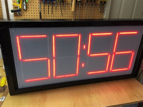 large 7 segment led pace clock 5 steps with pictures instructables