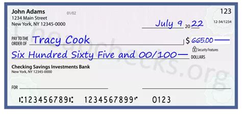How To Write A Check For 665 Dollars Cheap Checks