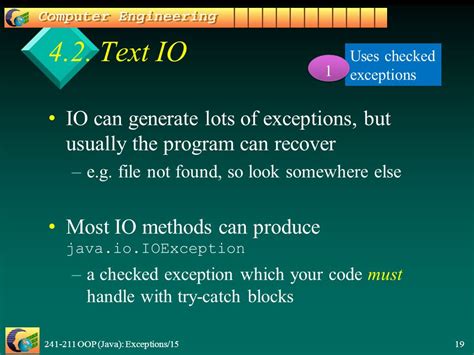 Oop Java Exceptions Oop Objectives Examine Javas Exception
