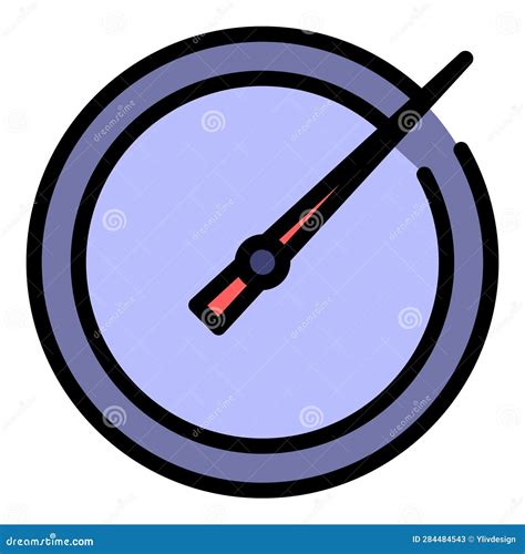 Modern Stopwatch Icon Vector Flat Stock Vector Illustration Of Line Round 284484543