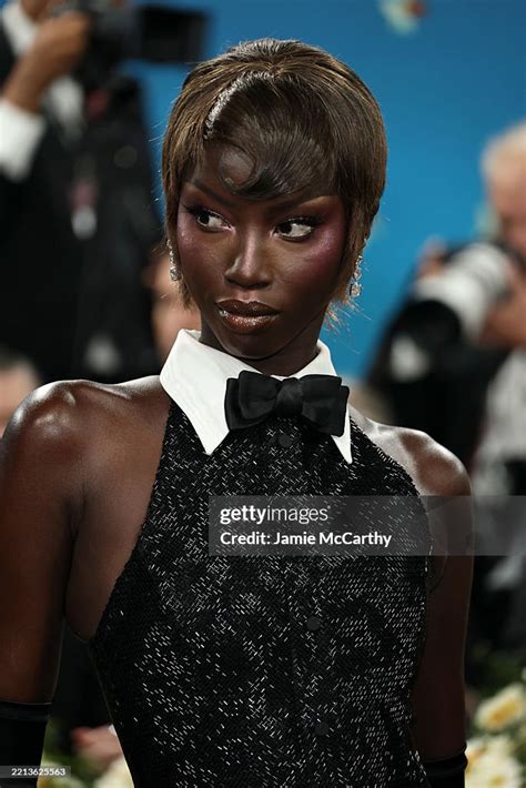 Anok Yai Attends The 2025 Met Gala Celebrating Superfine Tailoring