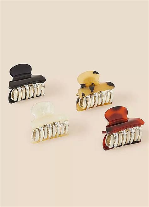 Accessorize Pack Of 4 Small Claw Clips Freemans