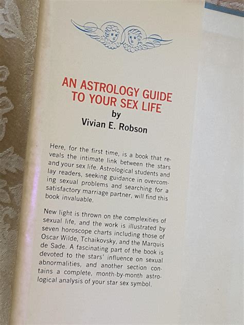 An Astrology Guide To Your Sex Life By Vivian E Robson Hard Etsy