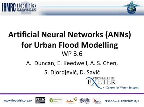 pdf artificial neural networks anns for urban flood modellingemps