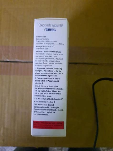Fusion Lyophilized Powder Difidox Injection For Hospital At Vial In Salem