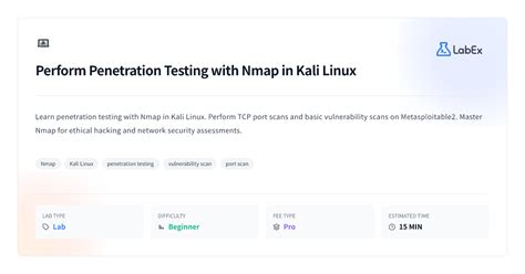 Realizar Testes De Penetração Com Nmap No Kali Linux Labex