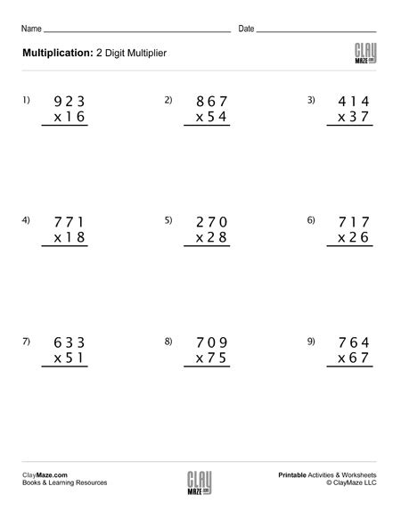 How To Multiply 3 Digits By 2 Digits