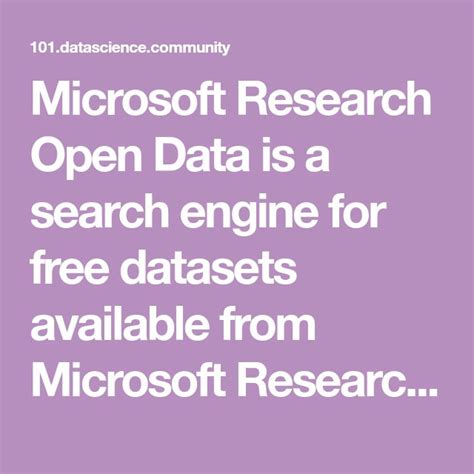 microsoft research open data free datasets for nlp and computer vision