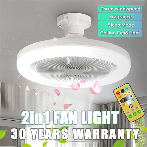 In Ceiling Fan With Light Remote Control Silent Ceiling Fan With Modes Fan Light For