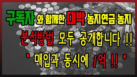 구독자 문의 물건분석 풀버전 감정가 148억 최저가 38천 대박 농지연금용 농지 이거 하나로 노후준비 부자