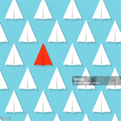 크리에이 티브 벡터 그림 군중 종이 비행기의 리더십 팀웍과 용기의 개념입니다 아트 디자인 Infographic입니다 추상적인