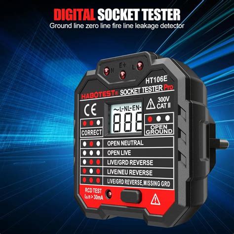 Habotest Ht106e Digital Socket Tester Phase Check Grandado