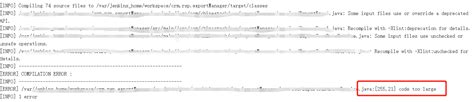 记录一次好玩的错误 Java代码过长java code too large ssc在路上 博客园