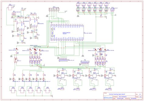 Multi IO Board Using ESP32 Dev Board 1 Wire Inputs EasyEDA