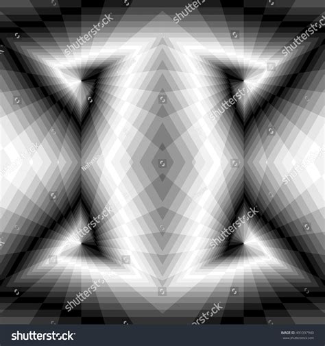 Vector Illustrationseamless Triangle Abyss Monochrome Rectangles Stock Vector Royalty Free