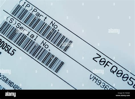 Close Up Of A Scan Code Stock Photo Alamy