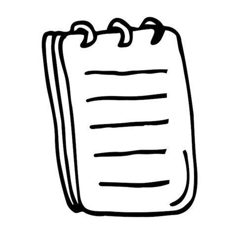 Premium Vector Notebook Vector In Doodle Style Buisness School Concept