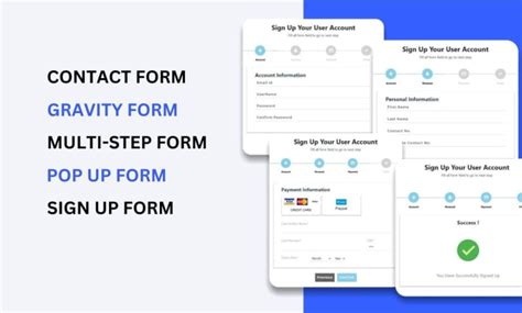 Design Pop Up Or Contact Form Or Multistep Form Or Login Form By Faisal Bablo Fiverr