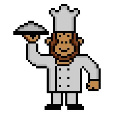 100 000 Pixel Art Chef Vector Images Depositphotos