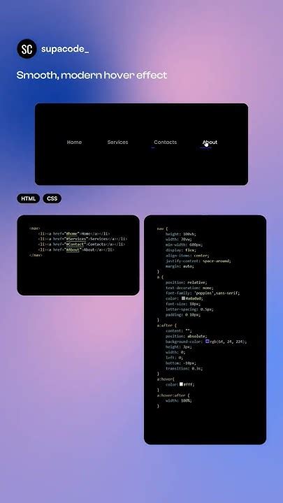 Smooth Modern Hover Effect Using Html And Css Frontend Programming