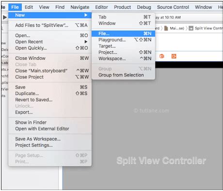 IOS UI Split View Controller Tutlane