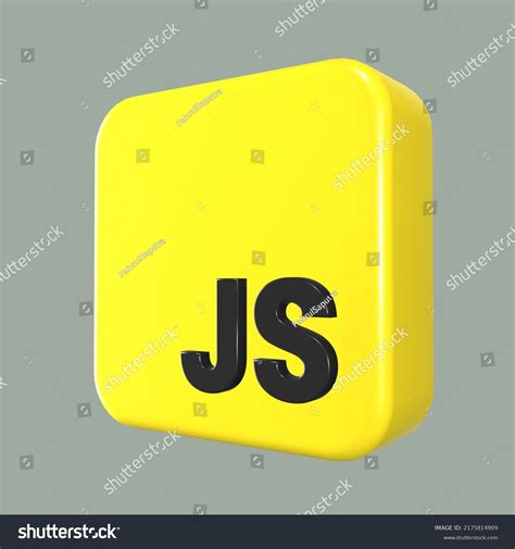 Stylized D Javascript Icon Side View Stock Illustration Shutterstock