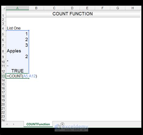 The Different Ways Of Counting In Excel ExcelDemy