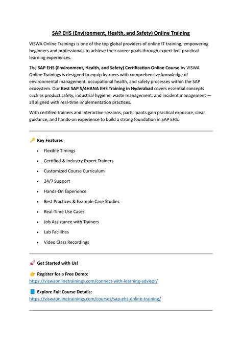 Ppt Sap Ehs Online Certification Training Course Powerpoint