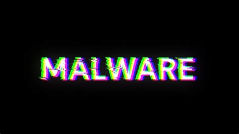 Premium Photo 3d Rendering Malware Text With Screen Effects Of Technological Glitches