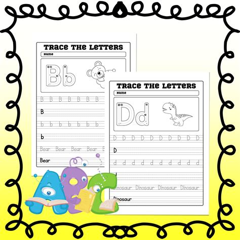 Trace And Write Alphabet Letters And Numbers Formation Handwriting Practice Made By Teachers