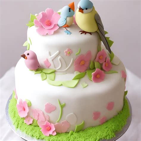 Premium Ai Image Image Cake With Bird