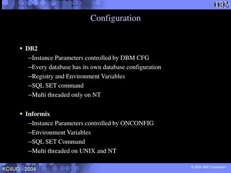 ppt db2 informix terminology and architecture comparison powerpoint