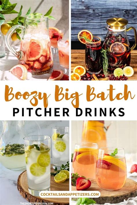 Pitcher Cocktail Recipes Cocktails And Appetizers Recipe Cocktail